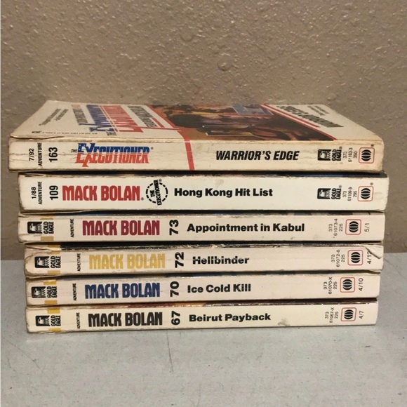 Other | Vintage Mack Bolan The Executioner Book Lot 5 Don Pendleton 67 ...